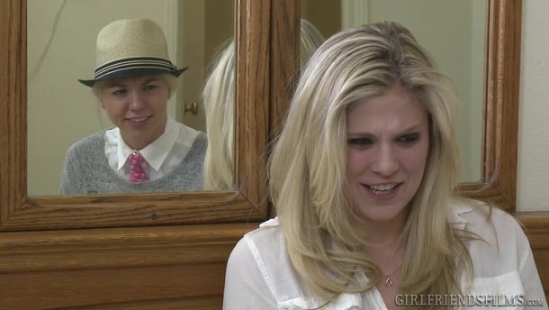 Sexy Blonde Takes Off The Fedora And Has Lesbian Sex With Another Blonde Hottie Porn Video At